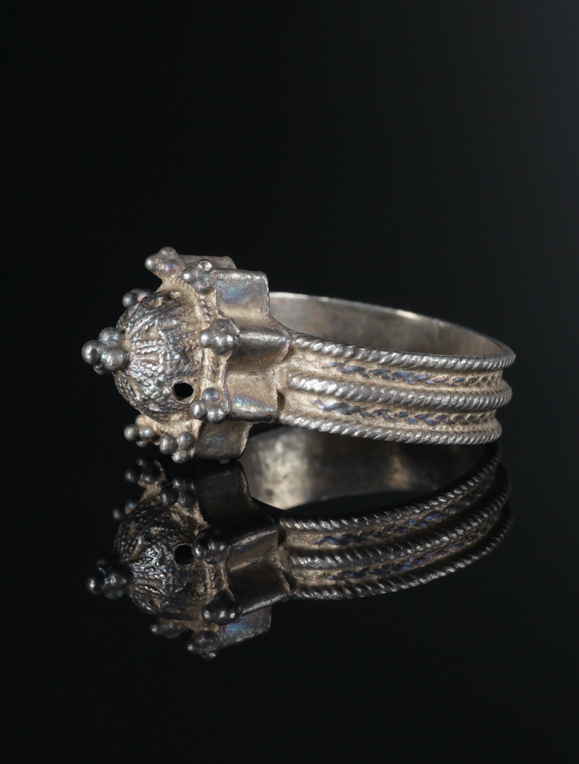 A Dome Ring Genuine Ancient Ring Unique Ancient Silver Ring Original ...