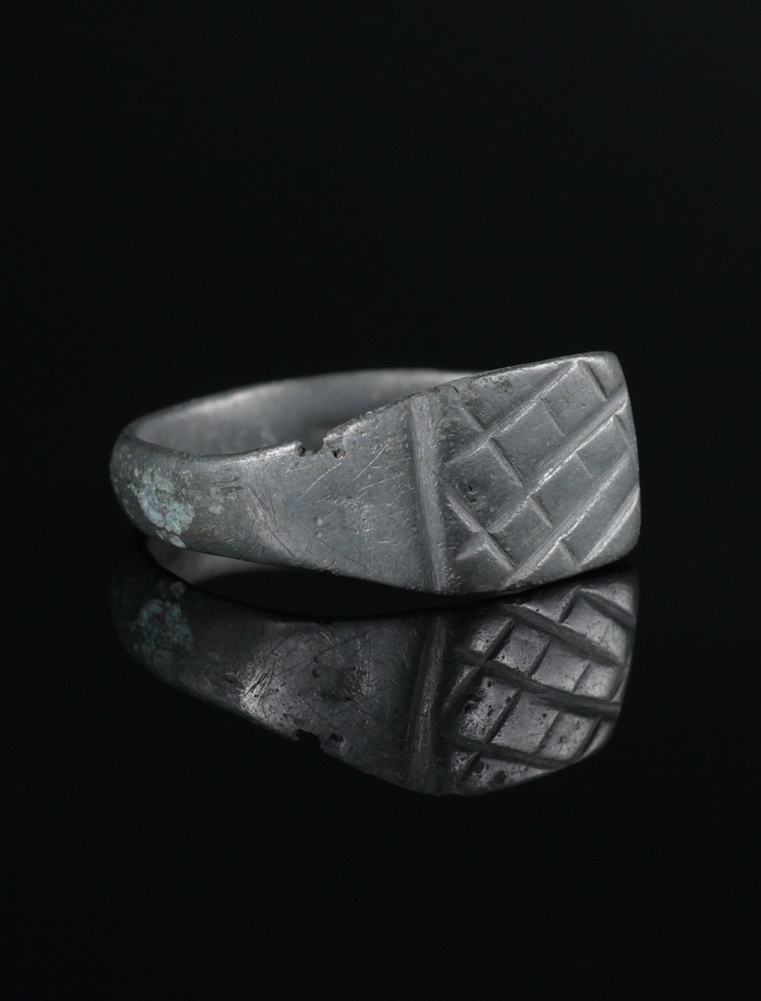 Medieval Bronze Signet Ring, Agrarian Theme, Antique Artifact - Etsy