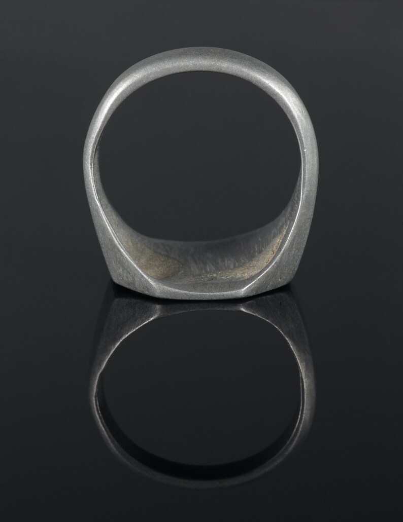 Signet Ring of A Trader With Key and Initials Antique Tin - Etsy