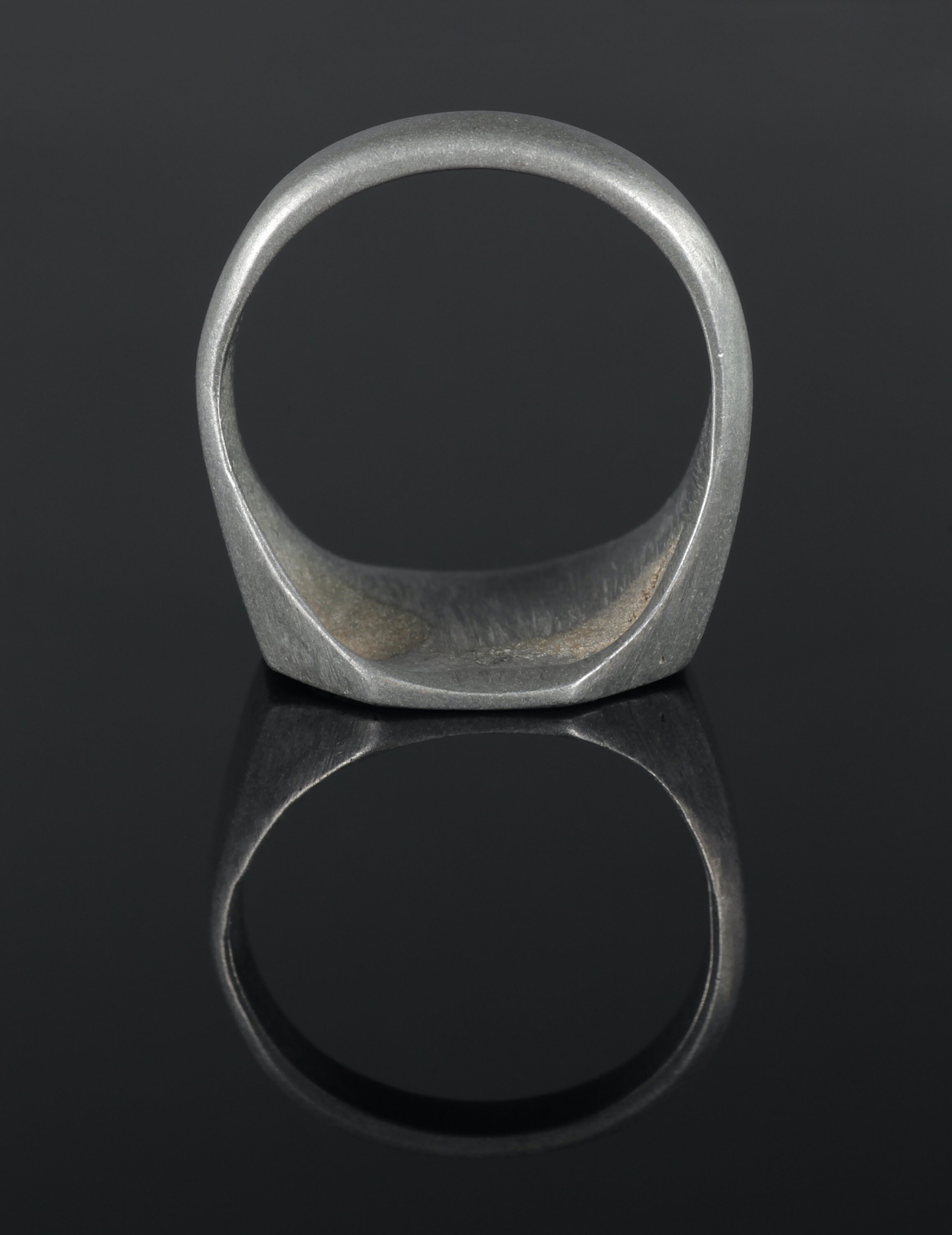 Signet Ring of A Trader With Key and Initials Antique Tin - Etsy