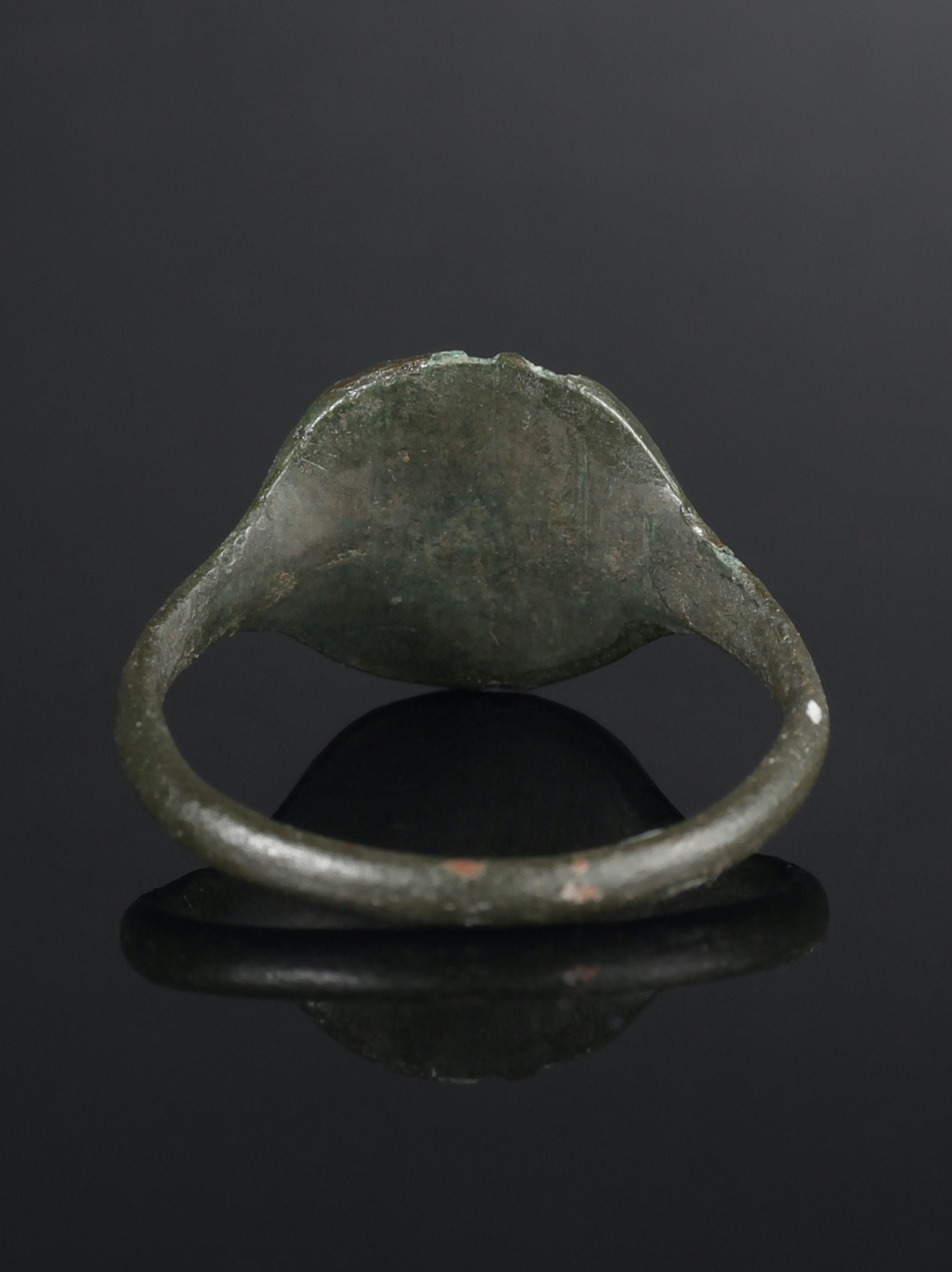 Antique Bronze Signet Ring, Medieval Engraved House Mark - Etsy
