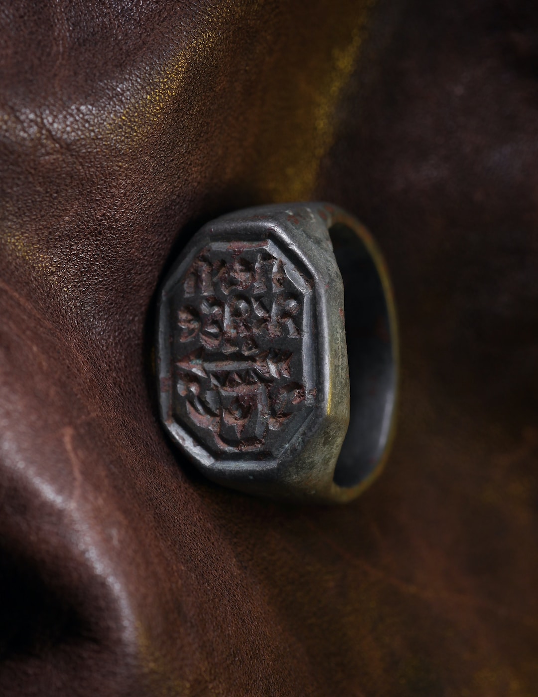 Signet Ring of A Trader With Name Antique Signet Ring With the Remains ...