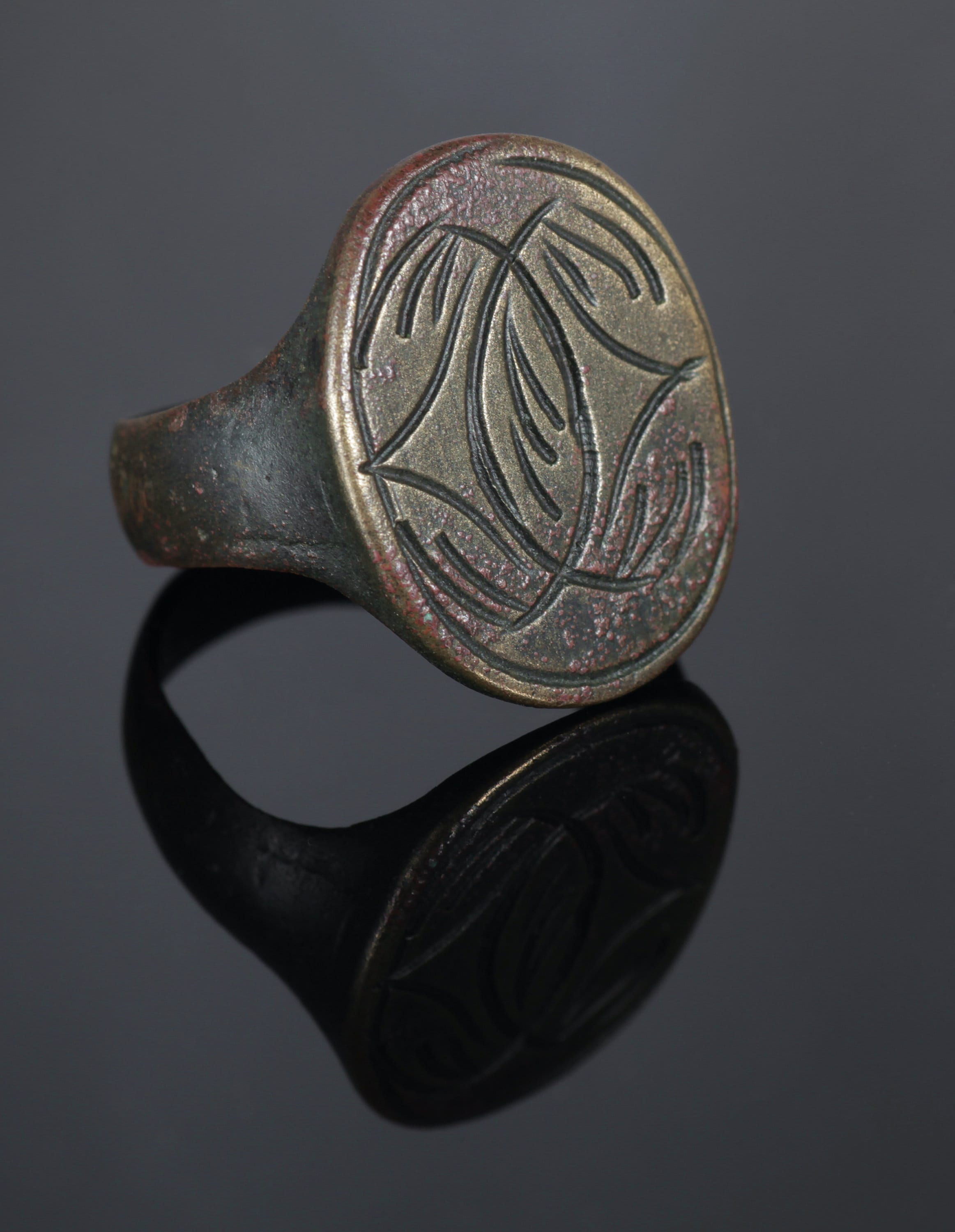 Antique Stamp Ring Unique Authentic Medieval Engraved Ring 16AD Antique ...