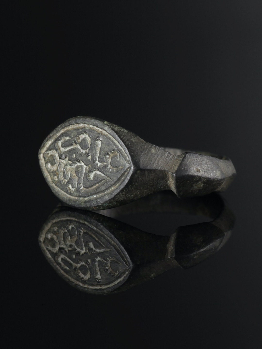 Antique Signet Ring With a Benevolent Inscription Medieval Authentic ...