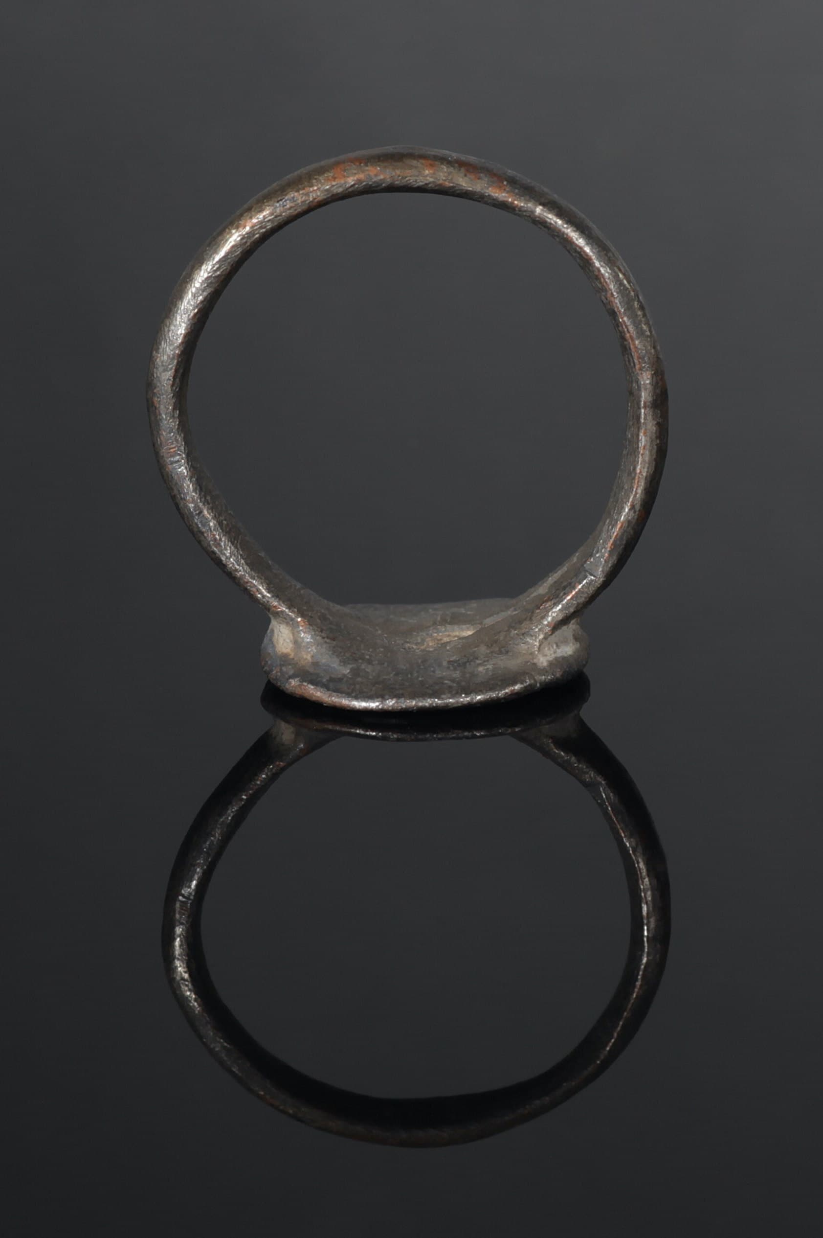 Warrior Bird Ring Medieval Engraved Ring Bird With Raised Wings Antique ...