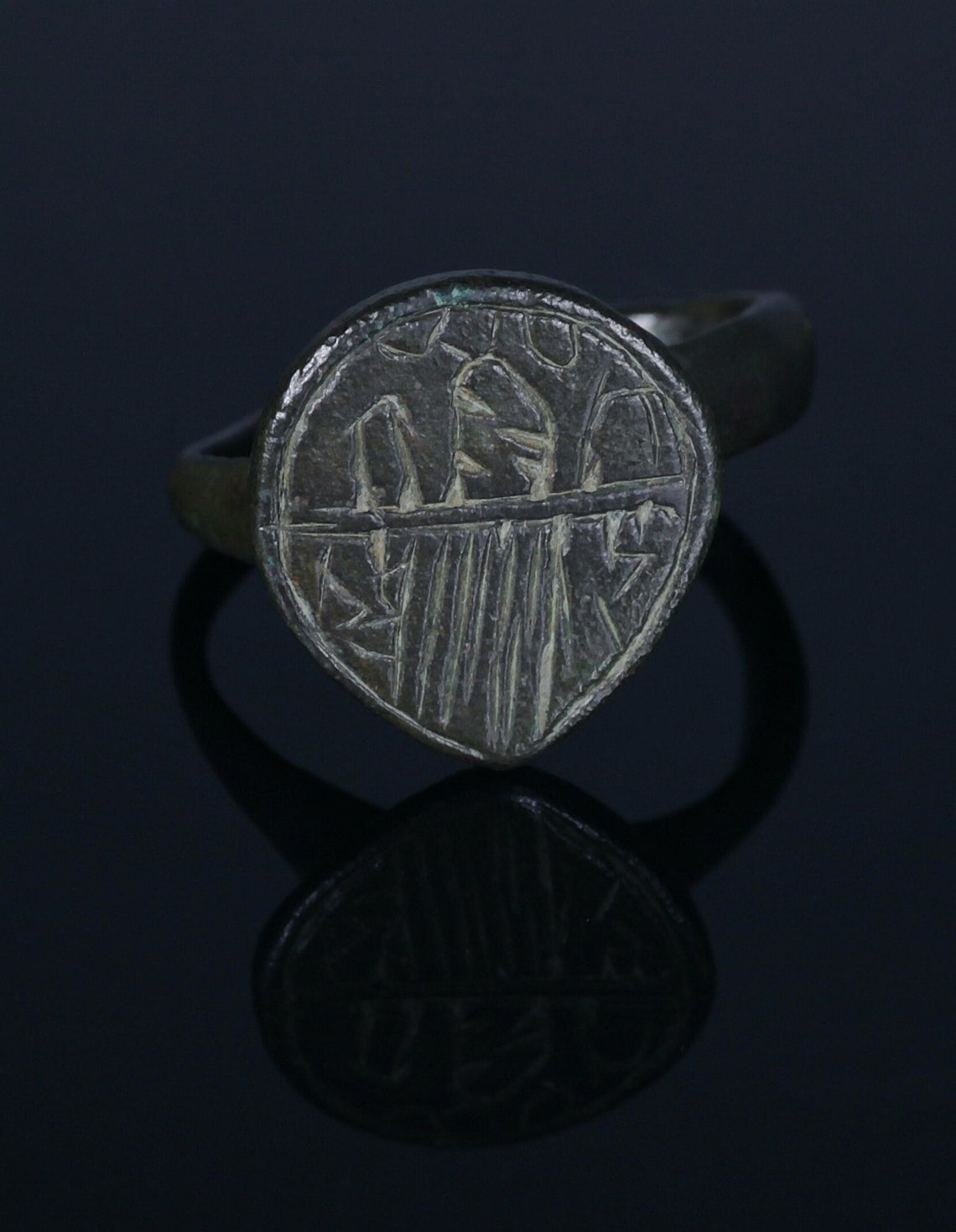 Engraved Bronze Muslim Ring | Antique Artifact, 1400-1600s - Etsy