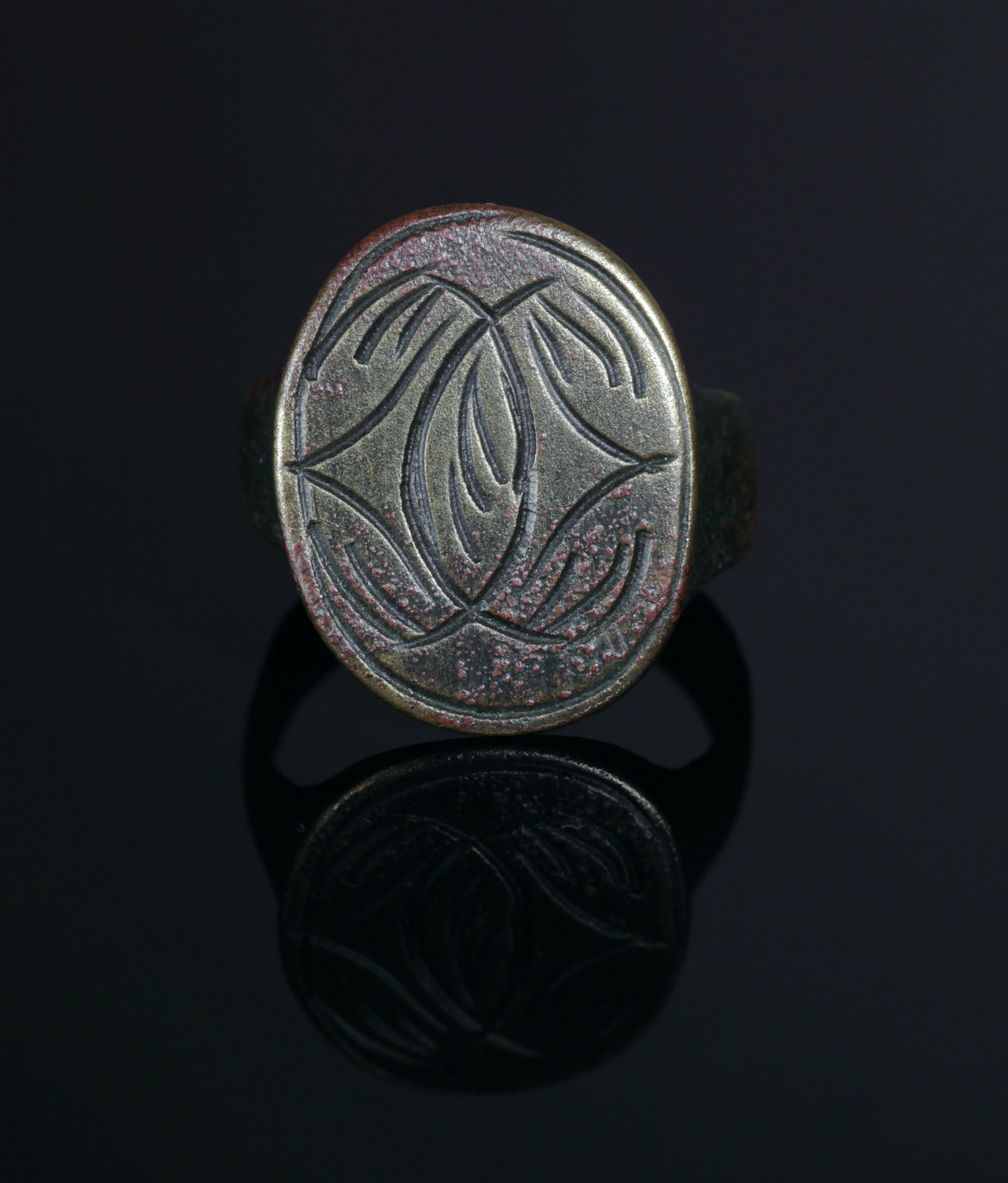 Antique Stamp Ring Unique Authentic Medieval Engraved Ring 16AD Antique ...