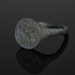 Medieval Bronze Bird Ring, Ancient Engraved Signet With Blue Enamel - Etsy