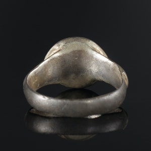 Early Islamic Oval-shaped Ring With Floral Ornament Ancient Rare Signet ...