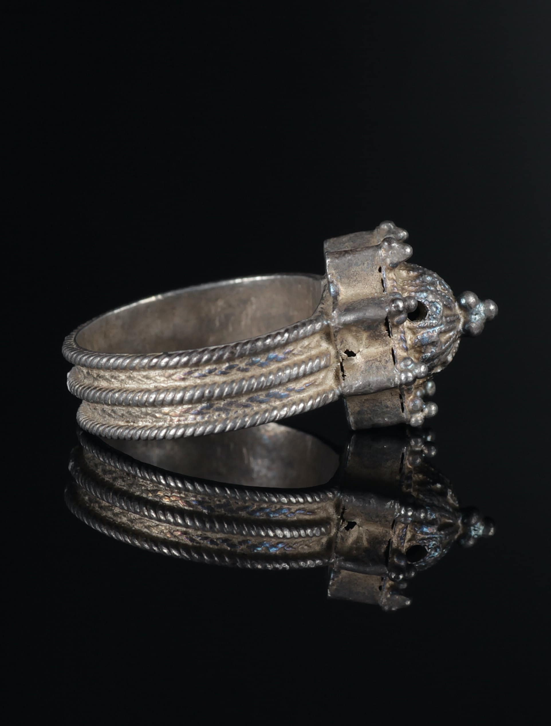 A Dome Ring Genuine Ancient Ring Unique Ancient Silver Ring Original ...