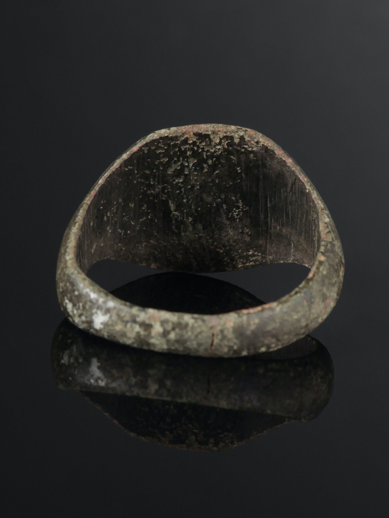 Vintage Bronze Signet Ring Ancient Signet Ring Antique Engraved Rare ...