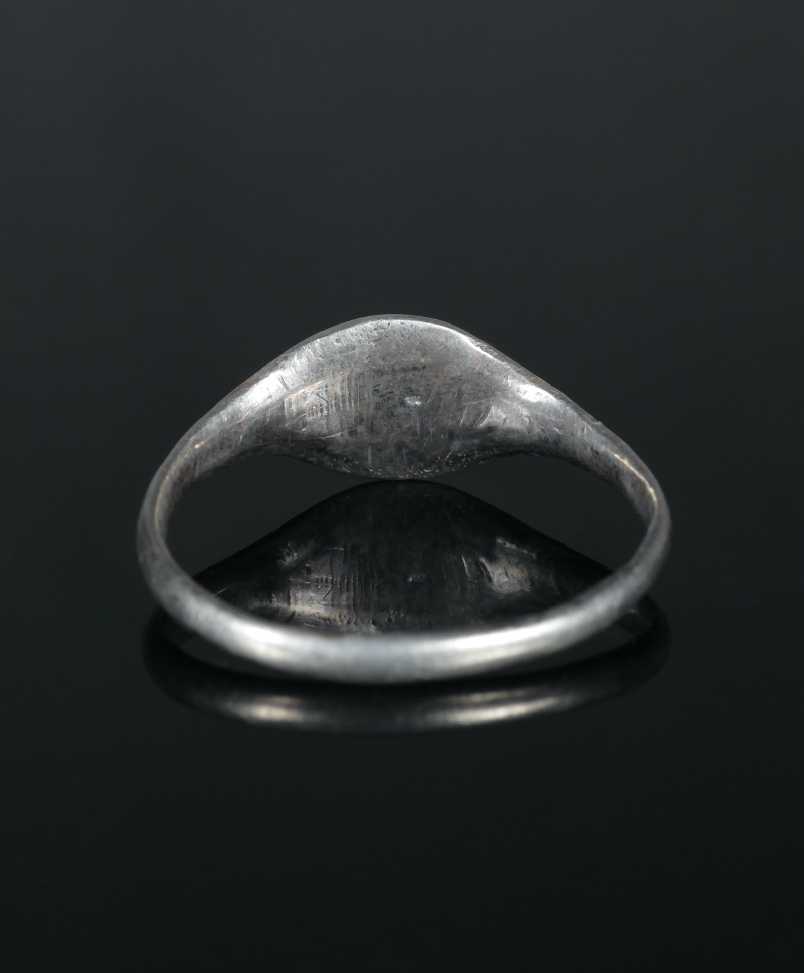Medieval Silver Signet Ring | Warrior With Spear, Authentic Artifact - Etsy