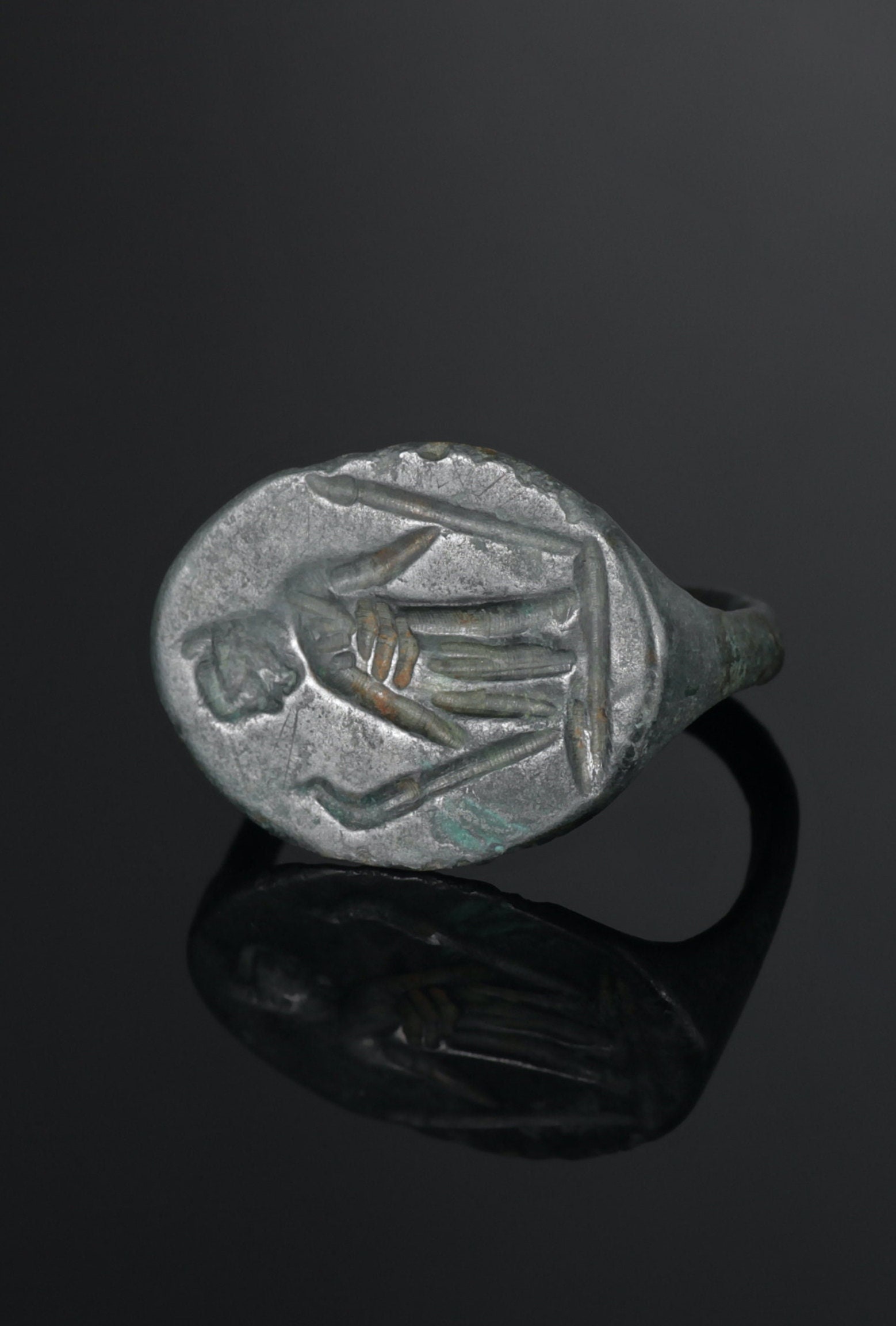 Ancient Greek Goddess Signet Ring 4BC to 2AD Century Genuine Jewelry ...