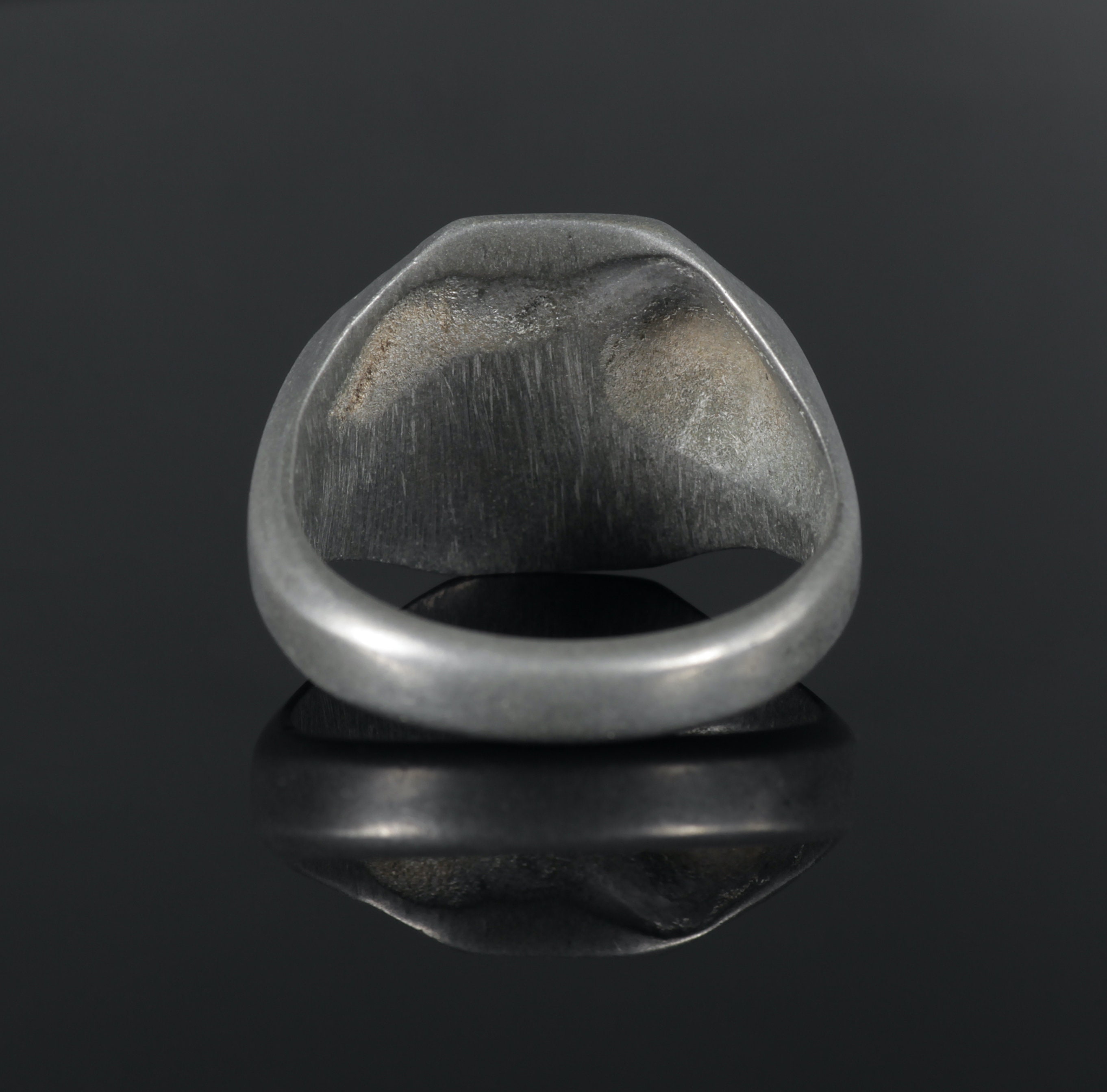 Signet Ring of A Trader With Key and Initials Antique Tin - Etsy