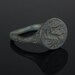 Medieval Bronze Bird Ring, Ancient Engraved Signet With Blue Enamel - Etsy