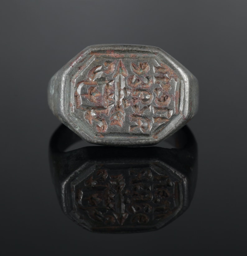 Signet Ring of A Trader With Name Antique Signet Ring With the - Etsy