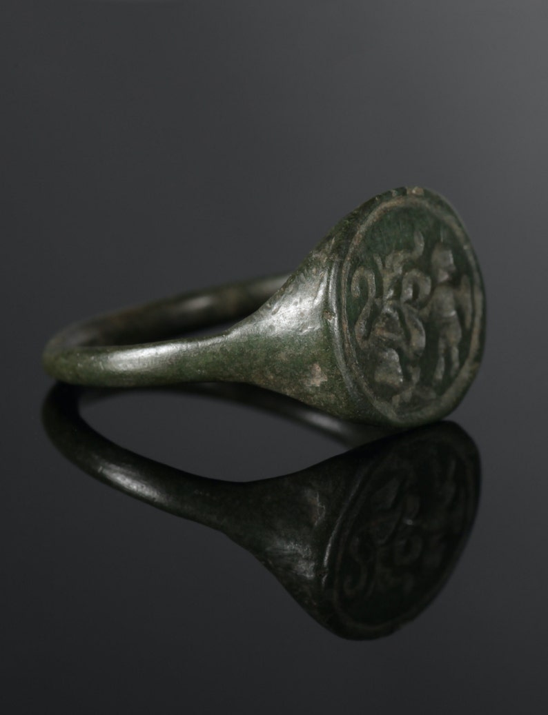 Warrior Medieval Bronze Ring Vintage Jewelry Unique Ancient Ring ...