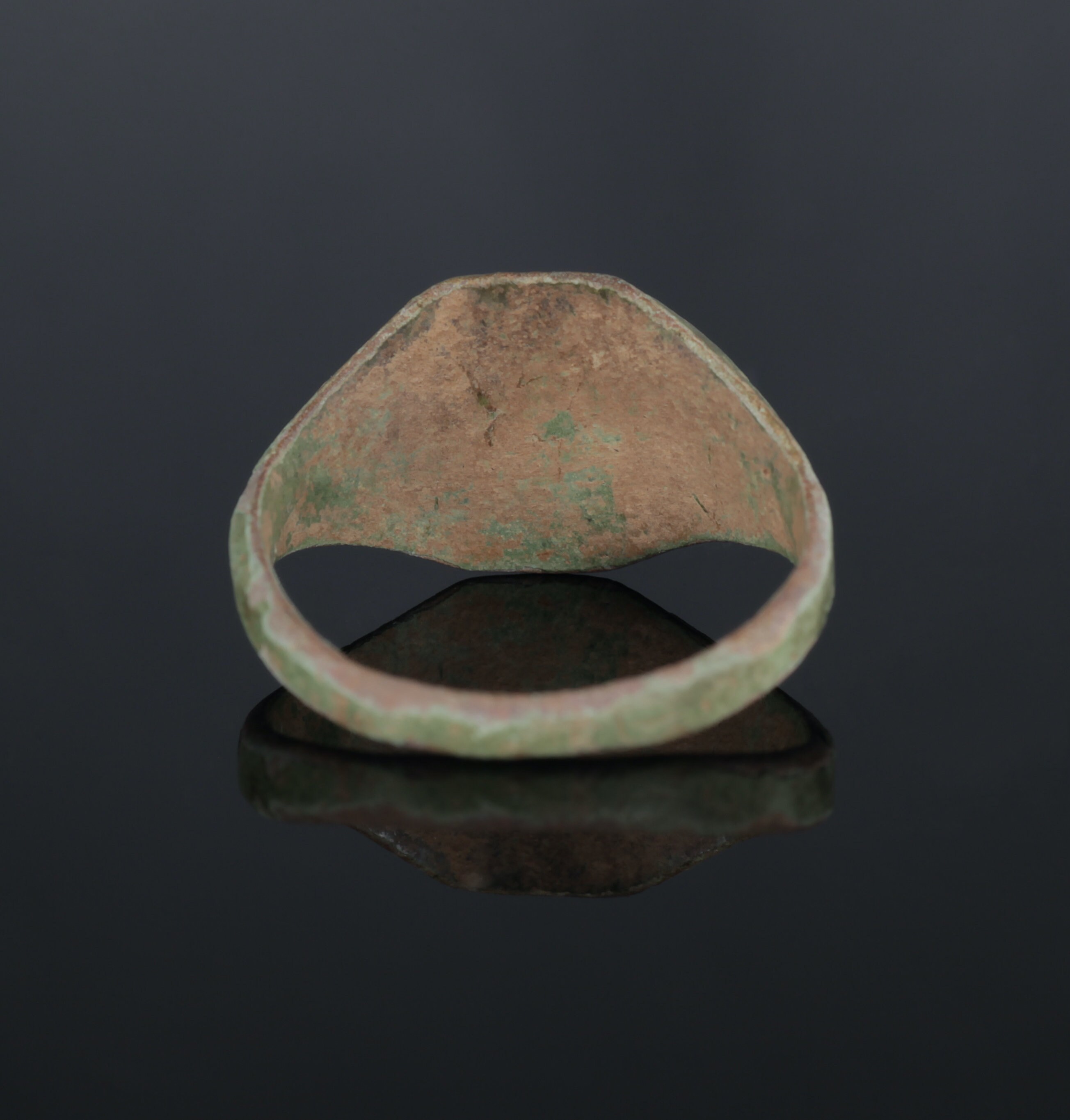 Warrior With A Sprout. Engraved Original Ancient Ring. Medieval Man ...