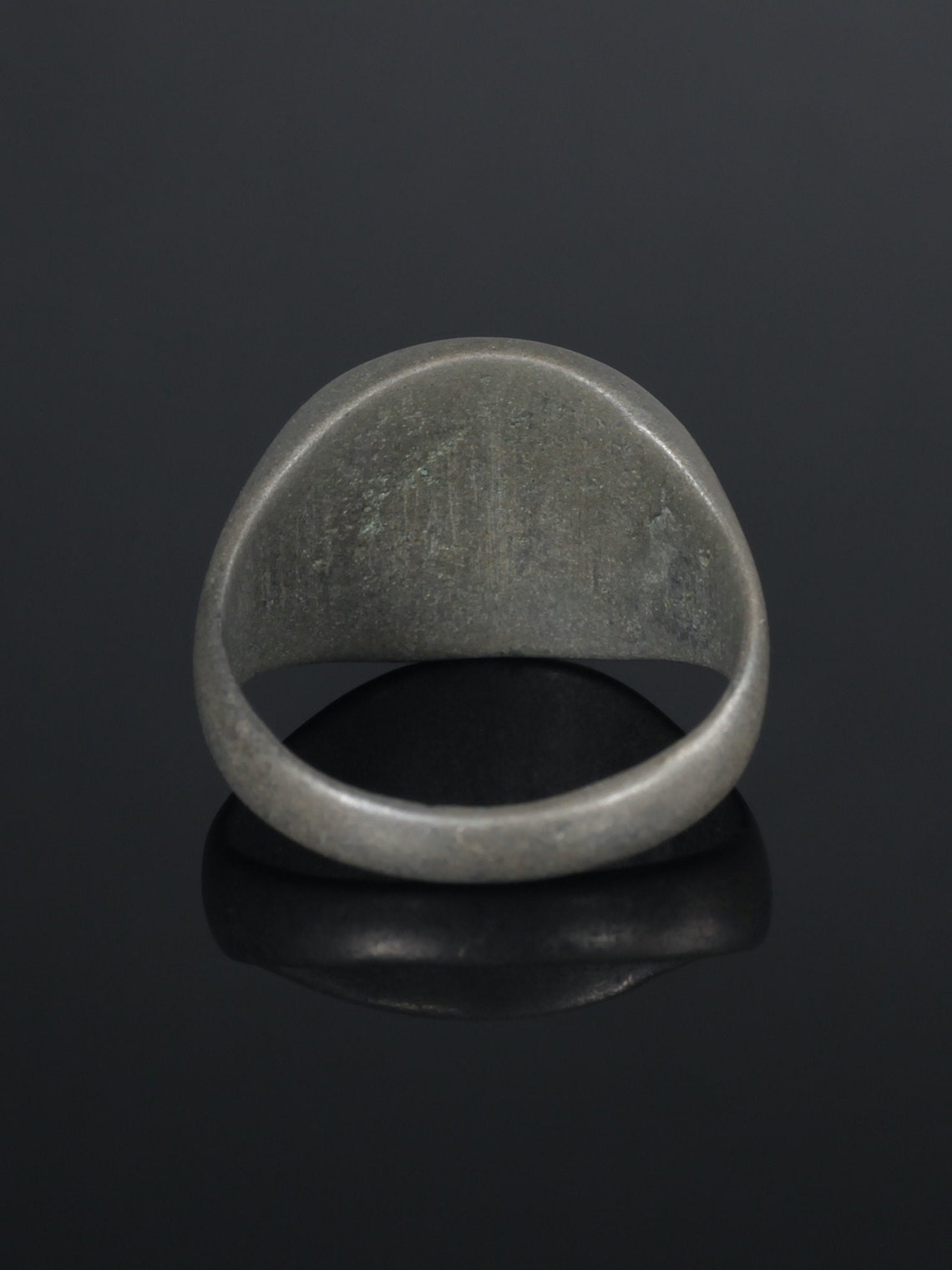 Signet Ring With Family Coat of Arms Tin Bronze Antique Ring Unique ...