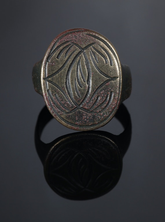 medieval stamp ring medieval - Gem
