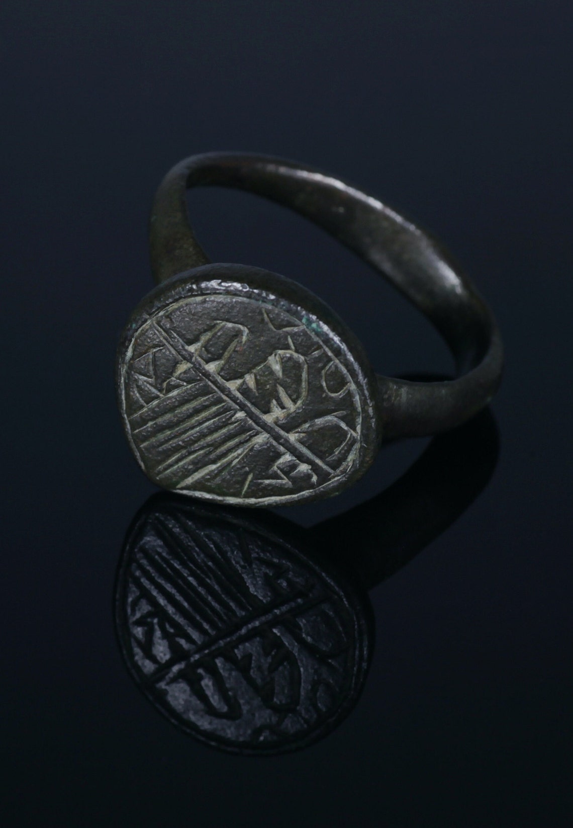 Engraved Bronze Muslim Ring | Antique Artifact, 1400-1600s - Etsy