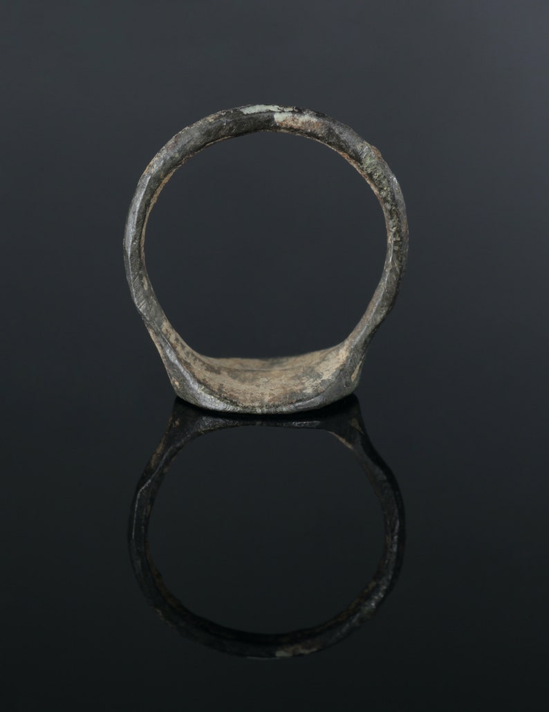 Medieval Warrior Ring Beast Against Archer Engraved Unique Old Ring ...