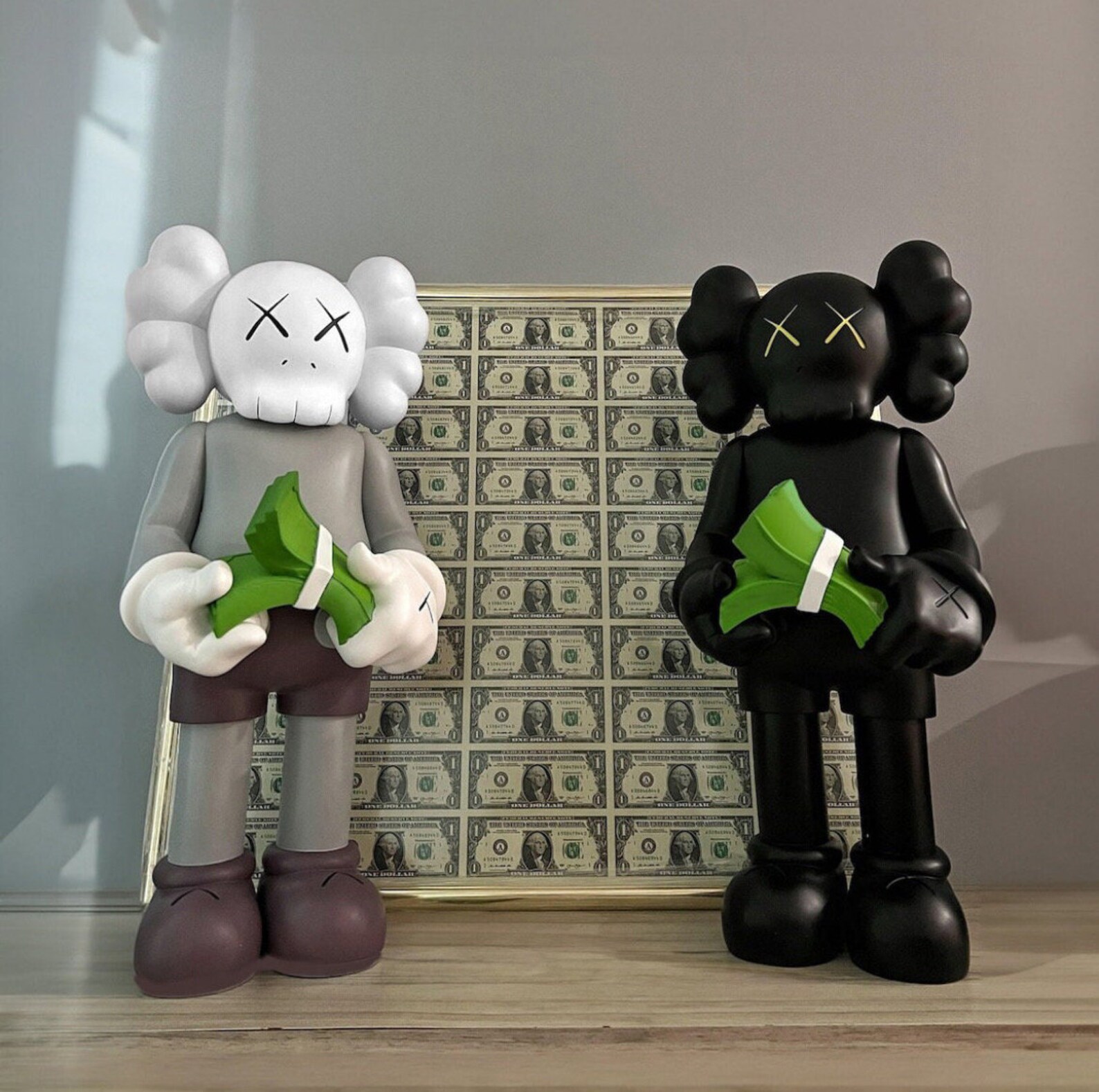 Handmade Kaws Bearbrick Holding Cash Decorative Action Figures - Etsy UK