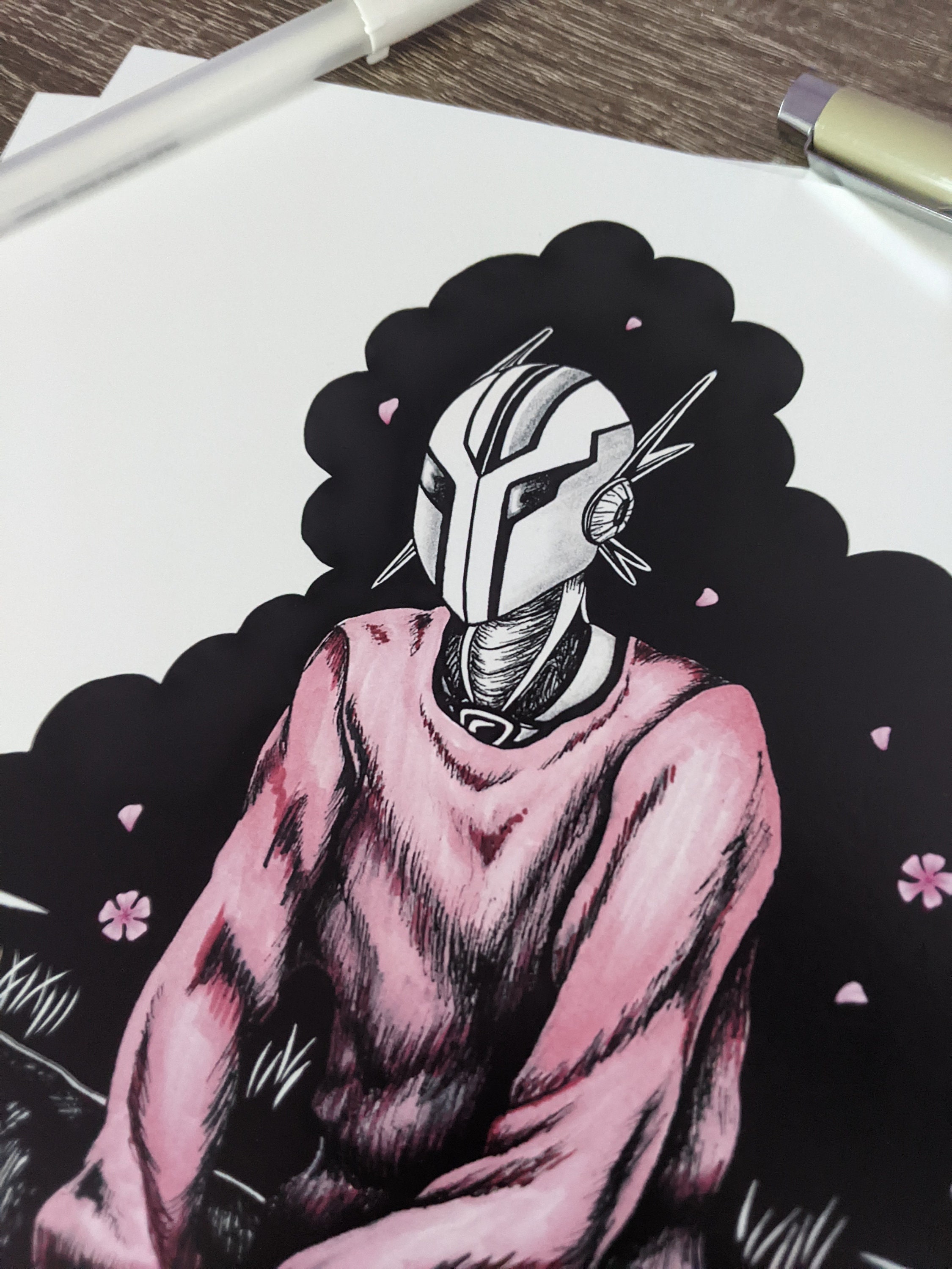 Blossom: Robot Illustration Art Print - Etsy