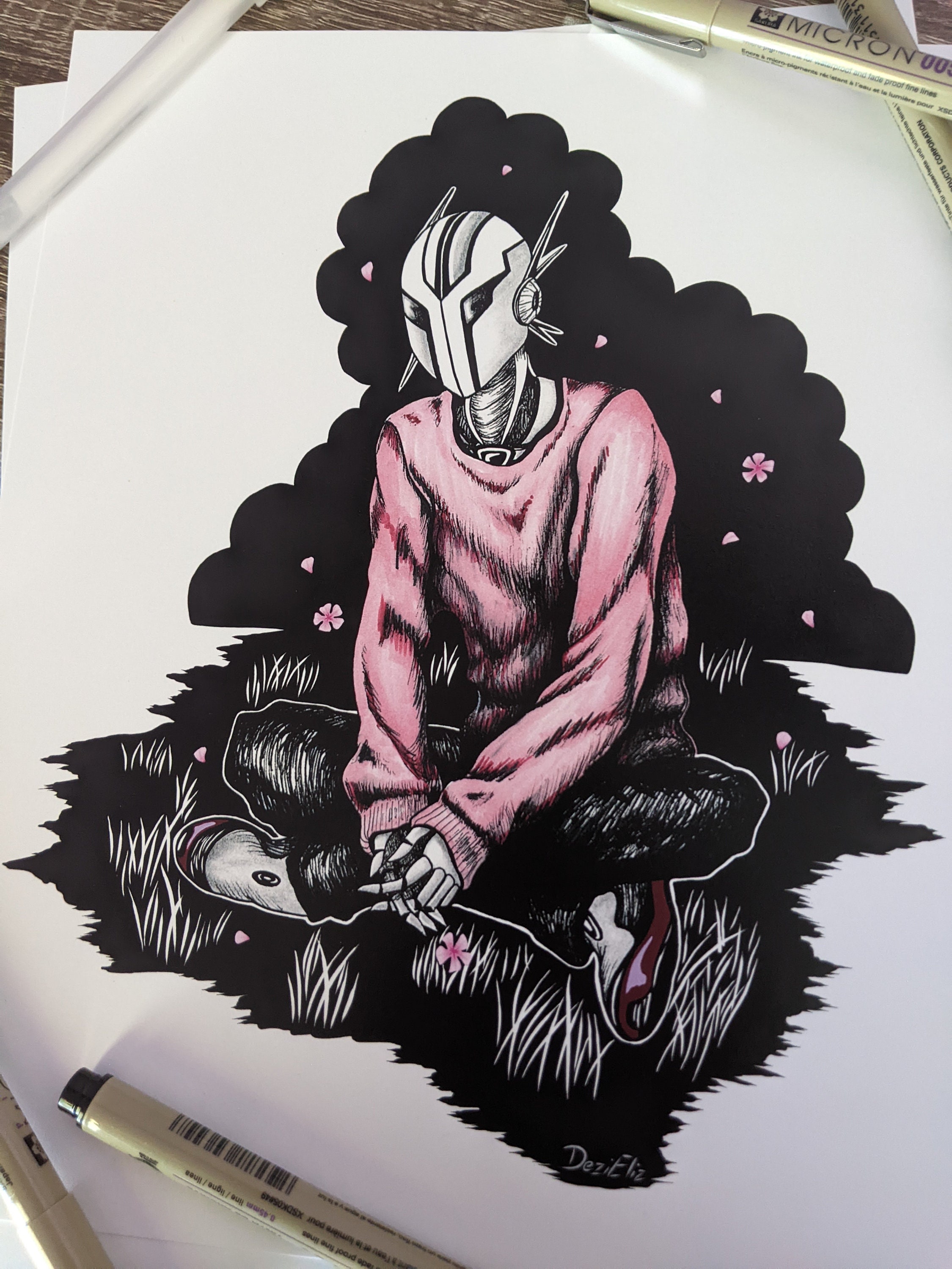 Blossom: Robot Illustration Art Print - Etsy