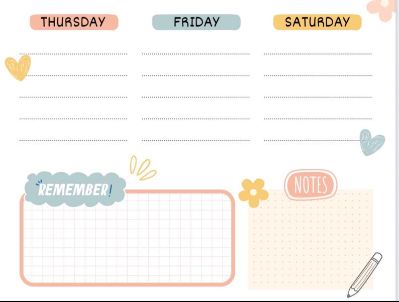 Teacher Weekly Planner - Etsy