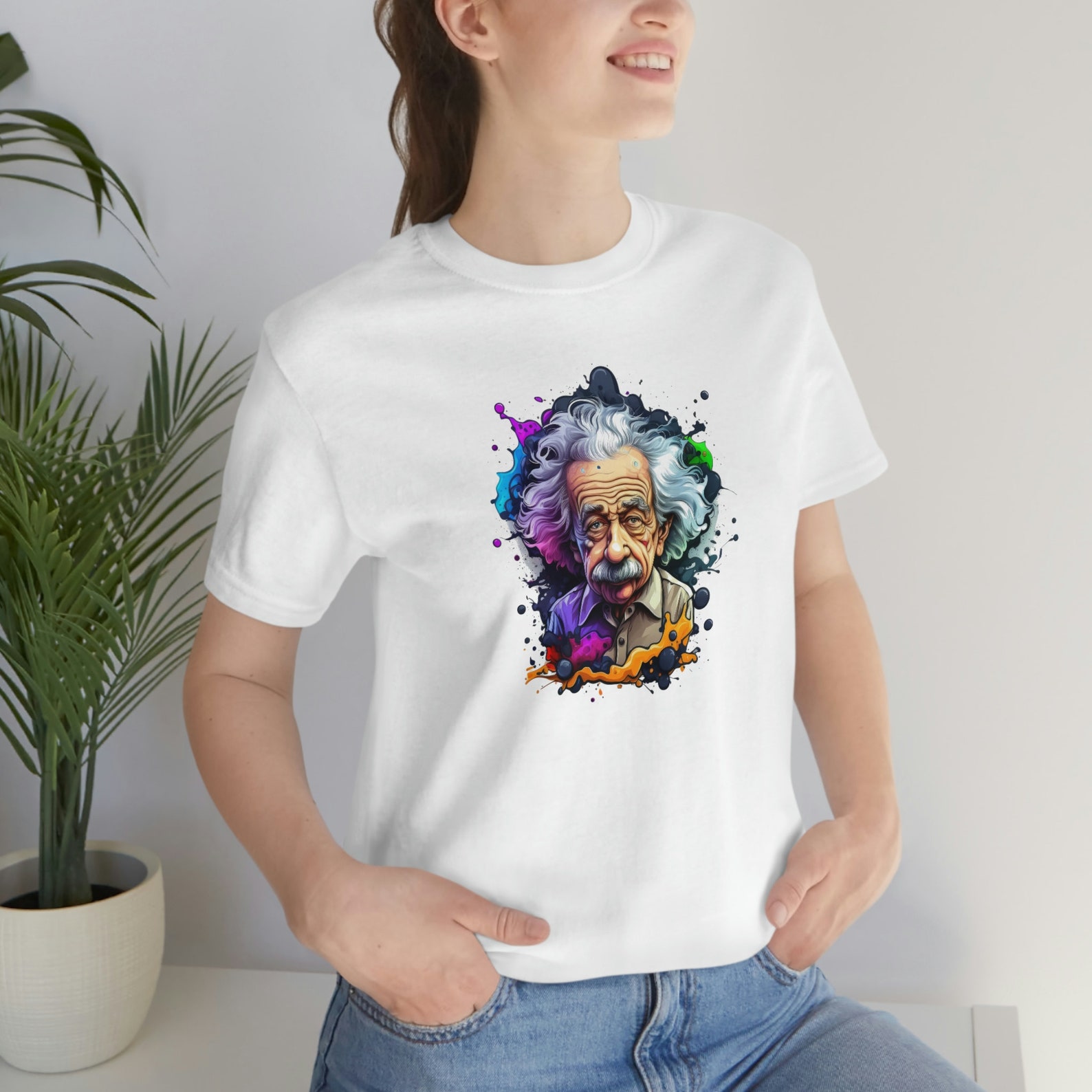 Albert Einstein - Unisex Jersey Short Sleeve Tee - Etsy