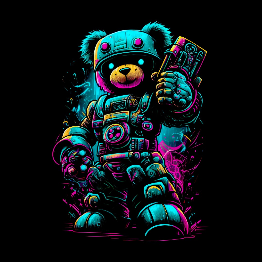 Robo-teddy - Unisex Jersey Short Sleeve Tee - Etsy