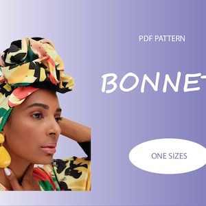 Hair Bonnet Sewing Pattern: Beginner-friendly Ladies PDF - Etsy