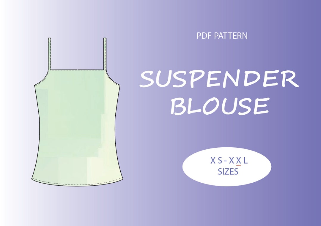 Camisole Sewing Pattern | XS-XXL | Instant Download | Easy Digital PDF ...