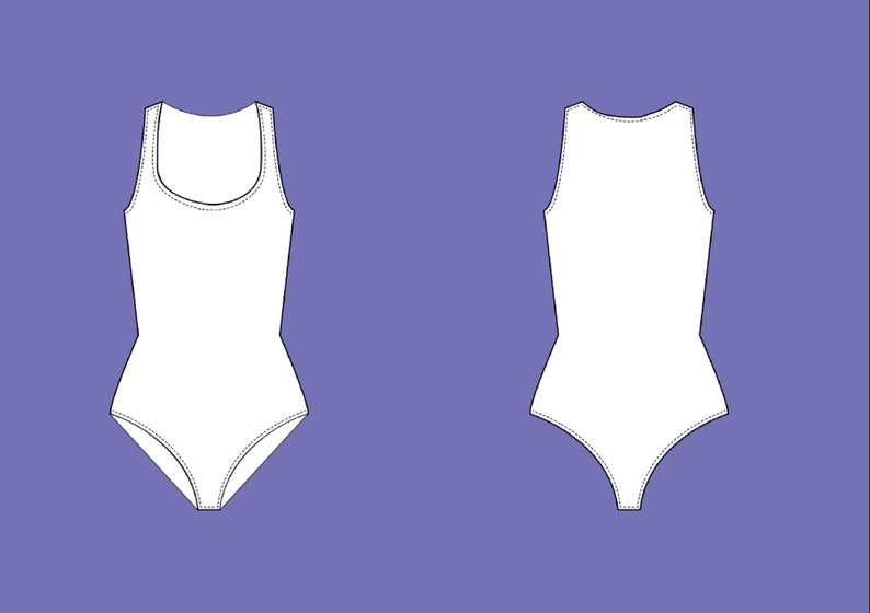 Bodysuit Sewing Pattern | XS-XXL | Instant Download | Easy Digital PDF ...