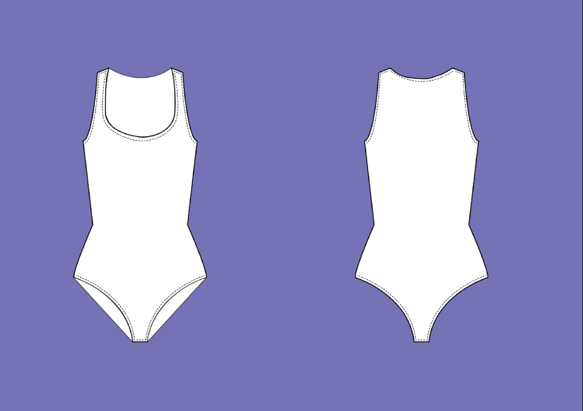 Bodysuit Sewing Pattern XS-XXL Instant Download Easy Digital PDF Knit ...