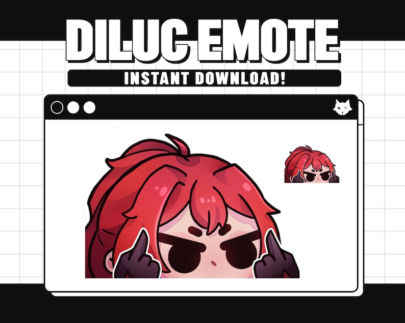 Diluc Genshin Impact: Finger/f U Emote Genshin Impact Emotes Youtube ...