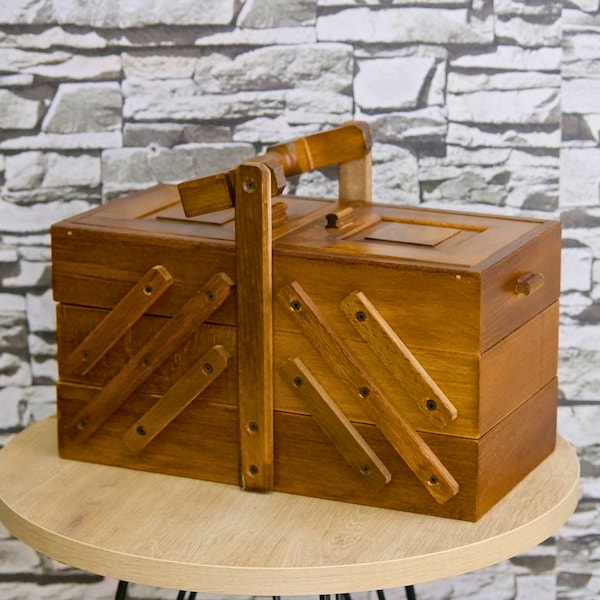 Wood Sewing Box - Etsy
