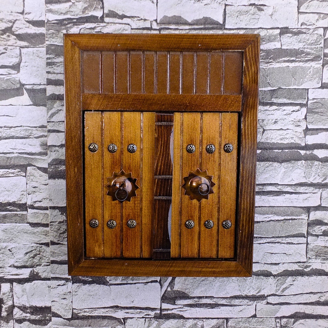 Solid Wooden Key Holder for Wall, Wooden Entryway Organizer, Wood Key ...