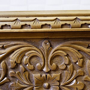 Hand Carved Walnut Wood Trunk – Secret Lock, Decorative Chest - Etsy
