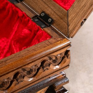 Antique Custom Design Wooden Box With Lock, Handcrafted Luxury Jewelry ...