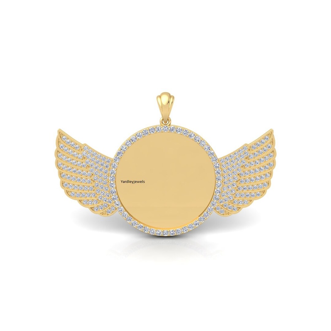 Custom Names & Logo Angel Wings Necklace, Dainty Wings Pendant ...