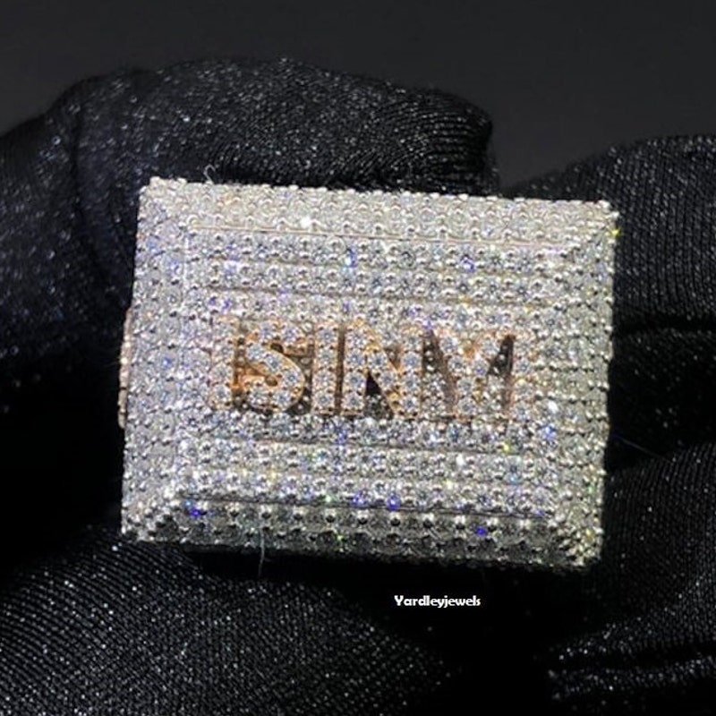 Mens Iced Out Ring - Etsy