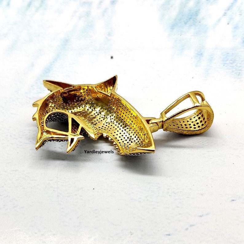 Iced Out Shark Pendant Necklace Gifts for Him,hip Hop Jewelry,shark ...