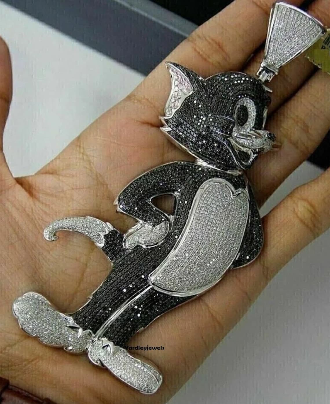 Tom Cartoon Pendant Tom Hip Hop Pendant Big Custom Iced Out Cartoon ...