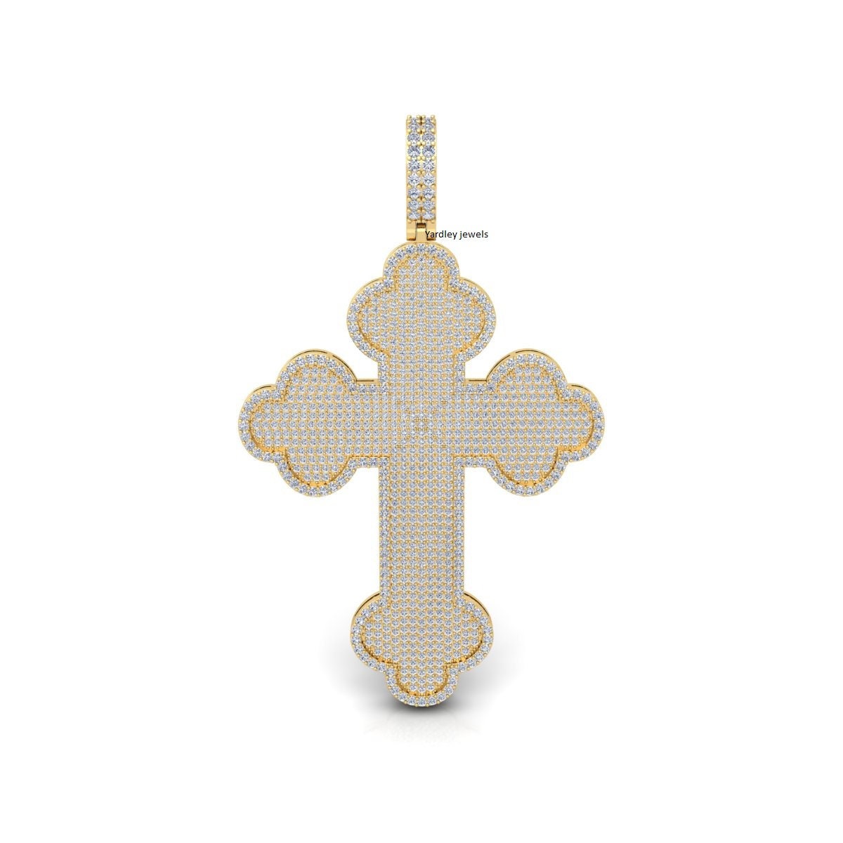 Iced Out Cross,big Cross Necklace, Cross Necklace, Iced Out Chain ...