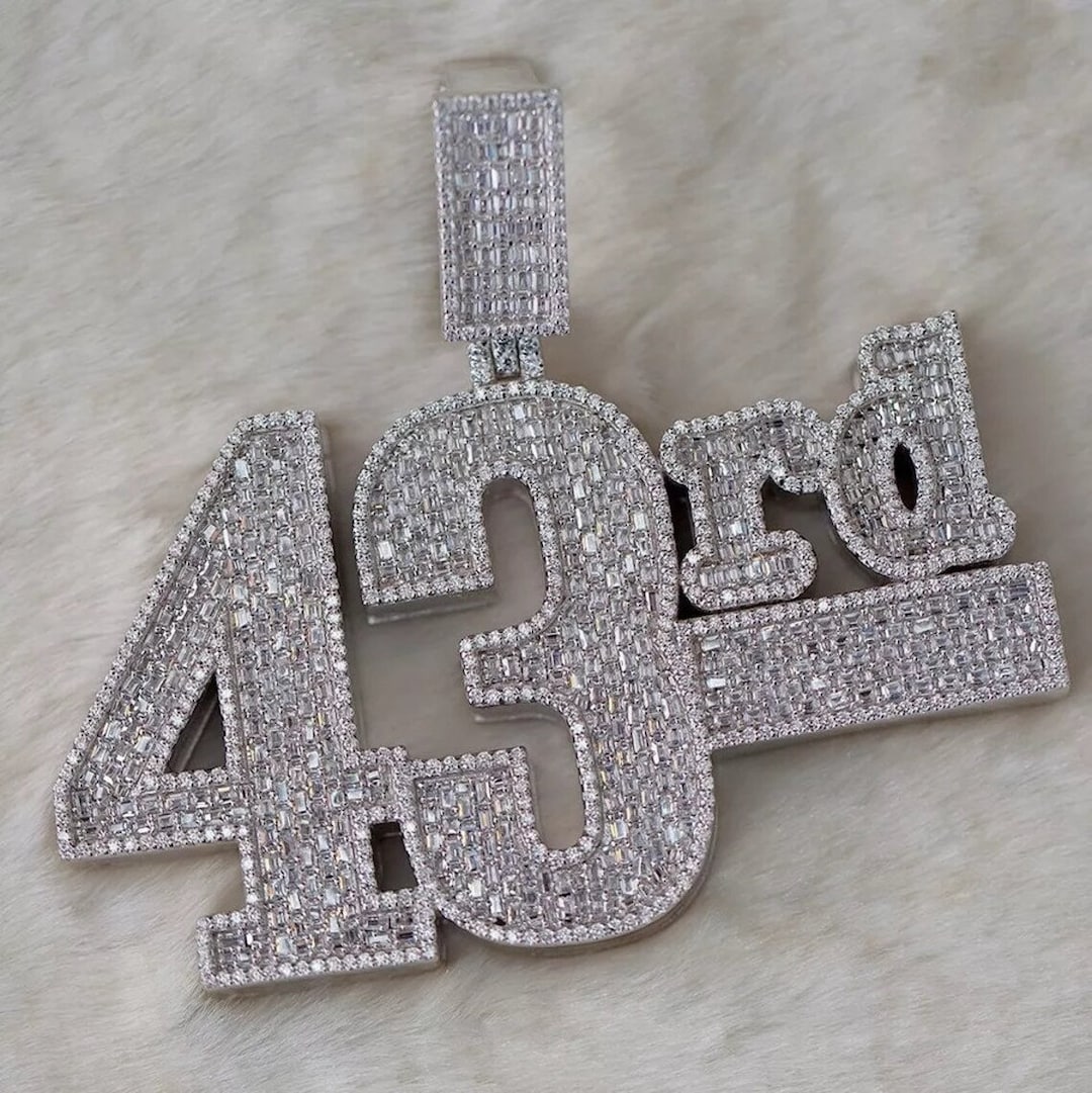 Number Hip Hop Pendant,custom Number,men's Hip Hop Number Pendant ...