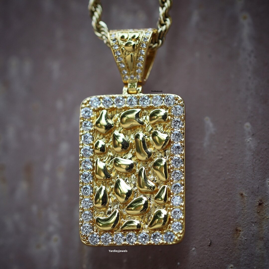 Men's Hip Hop Pendant, Round Moissanite Diamond Pendant, Fashion ...