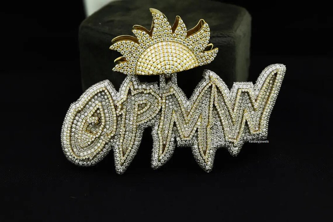 Solid Custom Letter Hip Hop Pendant,custom Hip Hop Pendant,925 Silver ...