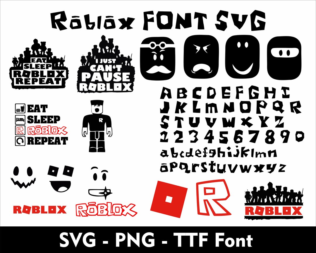 Roblox Font Svg Roblox Font Roblox Clipart Svg Roblox - Etsy Singapore